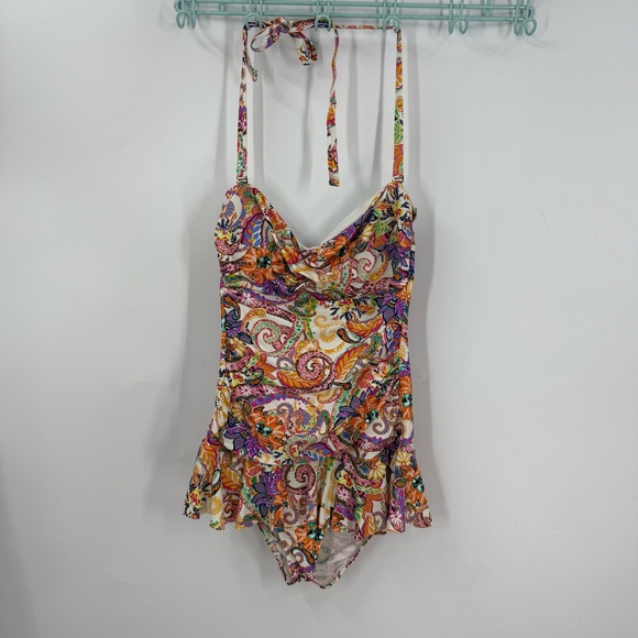 Lauren Ralph Lauren | Swim | Lrl Colorful Paisley Print One Piece ...